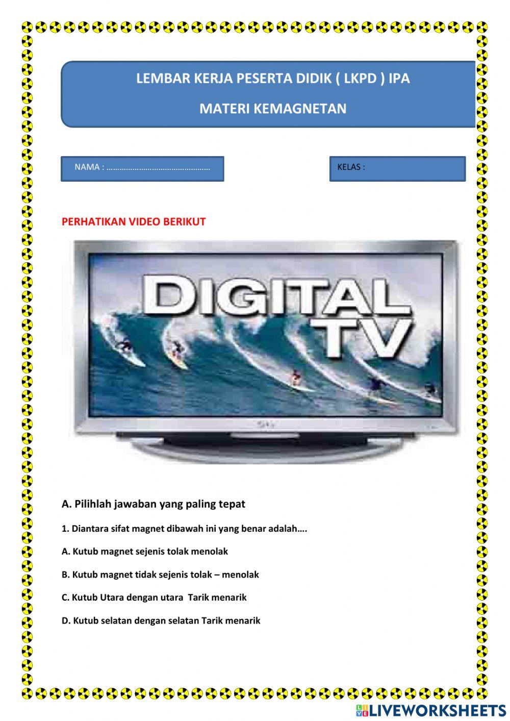 LEMBAR SOAL LKPD IPA EDIT worksheet | Live Worksheets