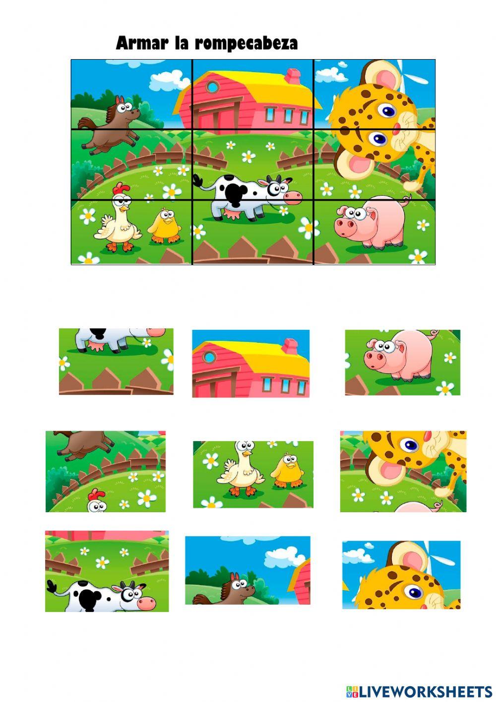 Rompecabezas | Free Interactive Worksheets | 1821657