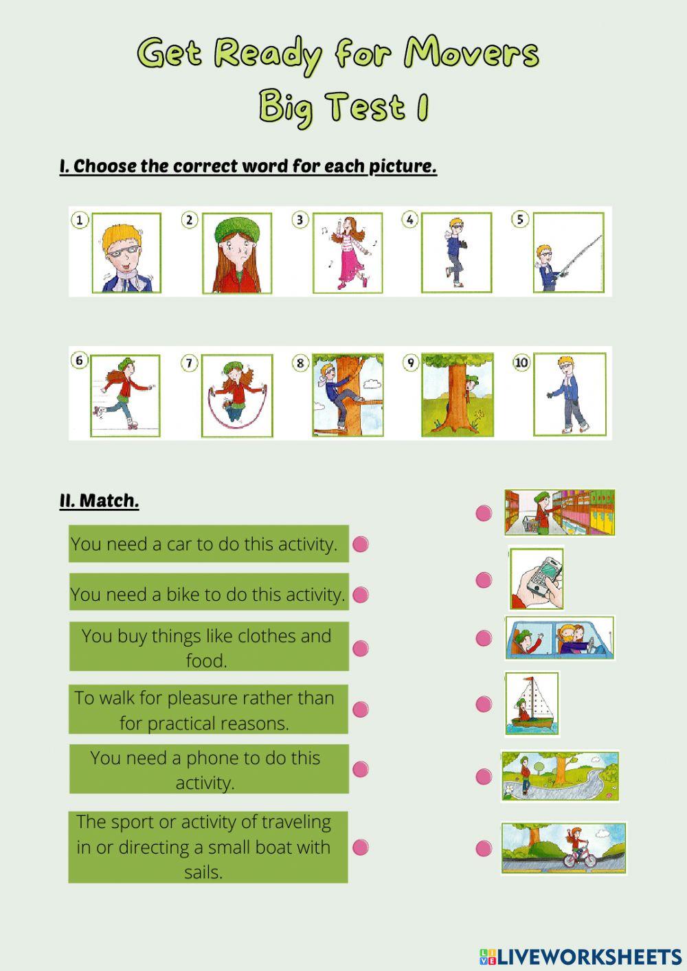 Get Ready for M… | Free Interactive Worksheets | 2694474