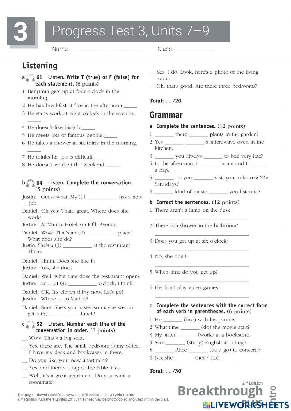 Progress 3 2694687 | Luis Castillo | Live Worksheets