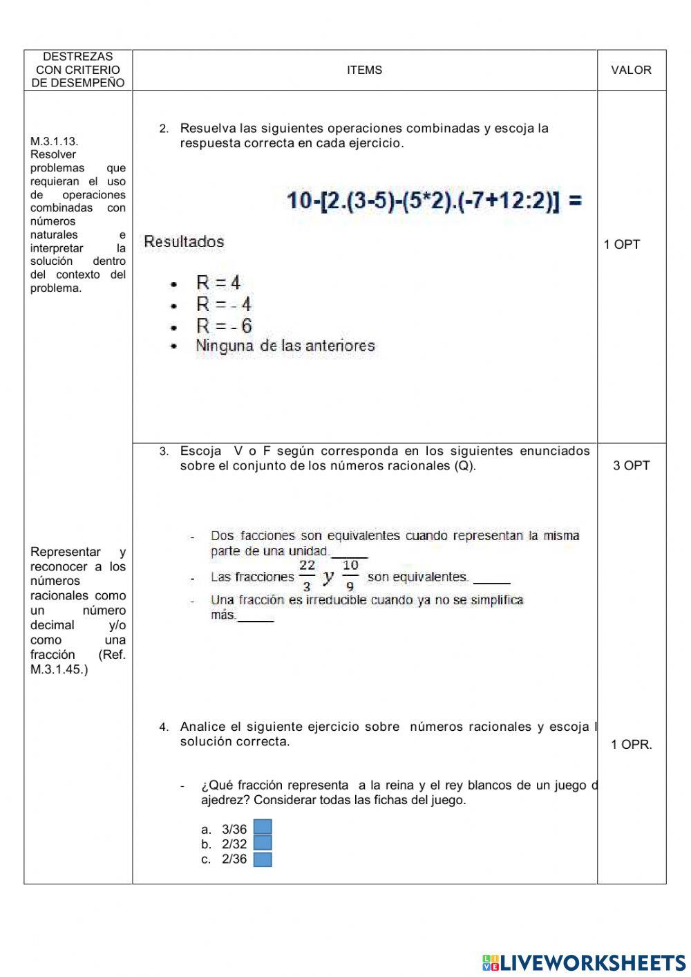 Examen de matemática 8vo | Cristina Sarmiento | Live