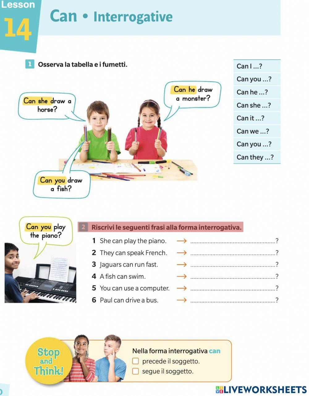 Can online exercise for GRADE 4 | Live Worksheets
