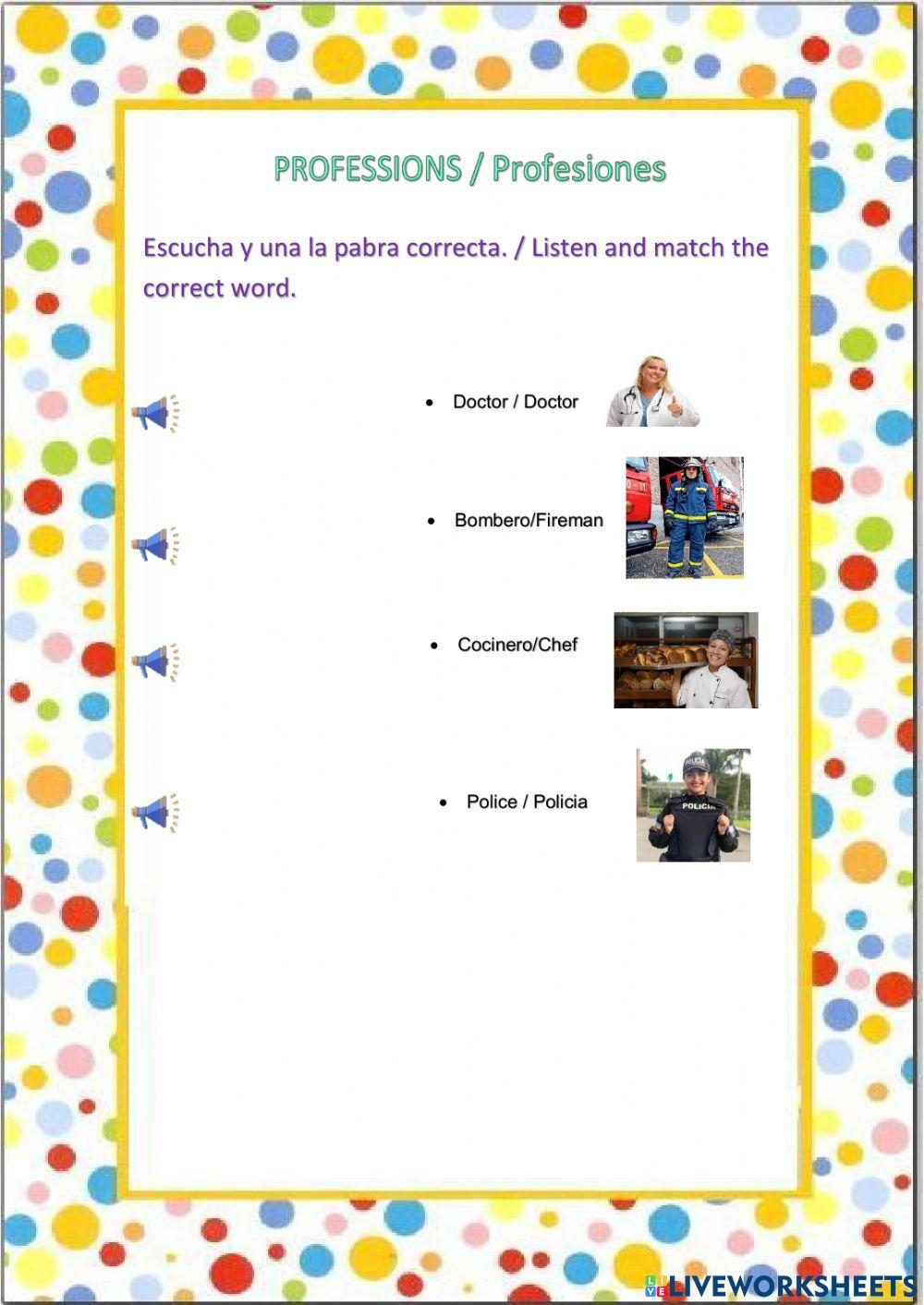 Profesiones 1822702 | kdiazo | Live Worksheets