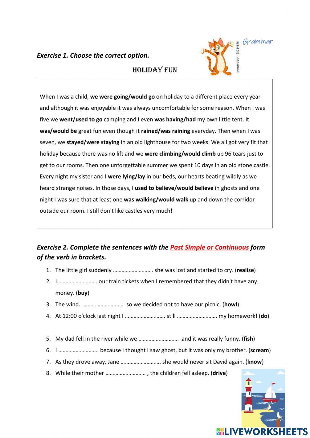 MINI grammar U2 Cosmic B1 online exercise for | Live Worksheets