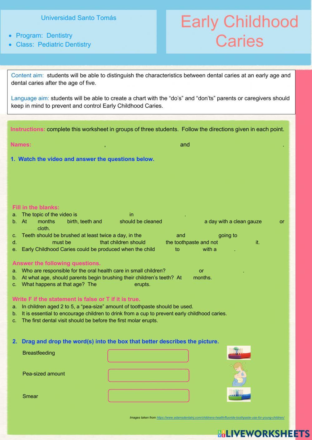 Early Childhood worksheet | Live Worksheets