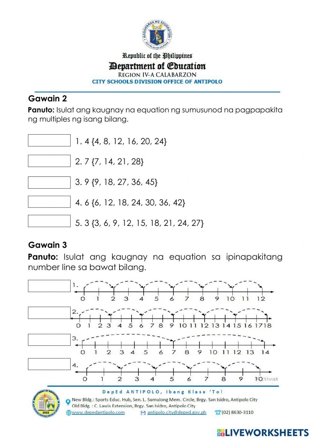 Q2,Math-Gr2-LAS-Week 5 worksheet | Live Worksheets