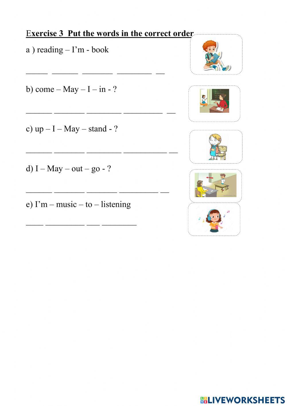 Clasroom languages pr worksheet | Live Worksheets