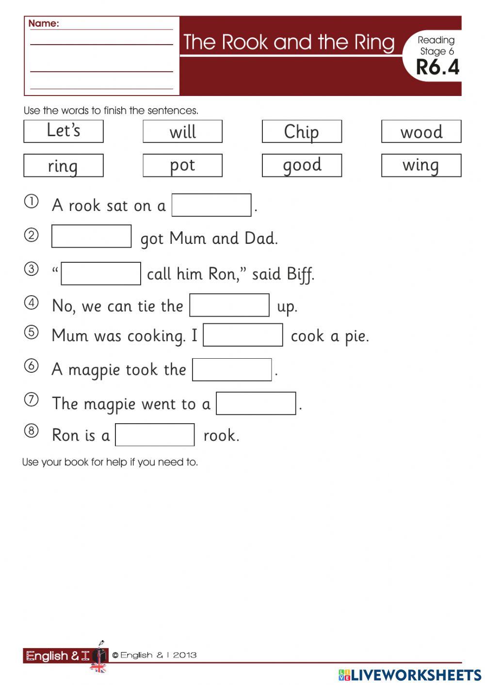 IEP-Stage 6 R6.4-LIVE online exercise for | Live Worksheets