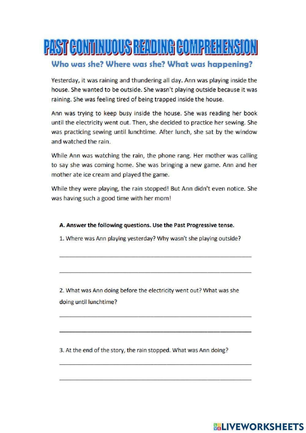 1824351 | Past cont. READING | Marta Semolino