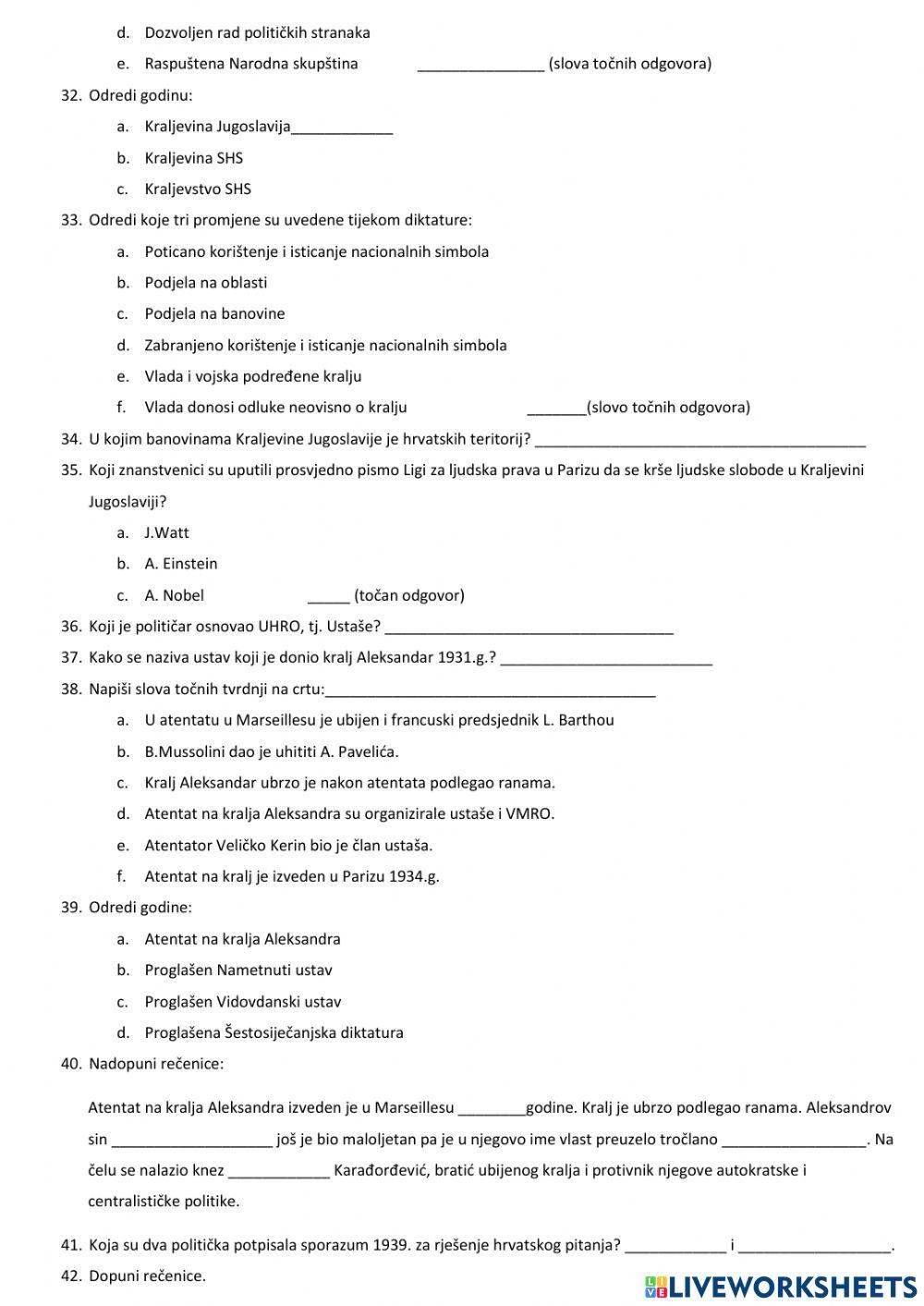 DOD 8-razred prvi dio 6819460 | Jelena Šarčević | Live