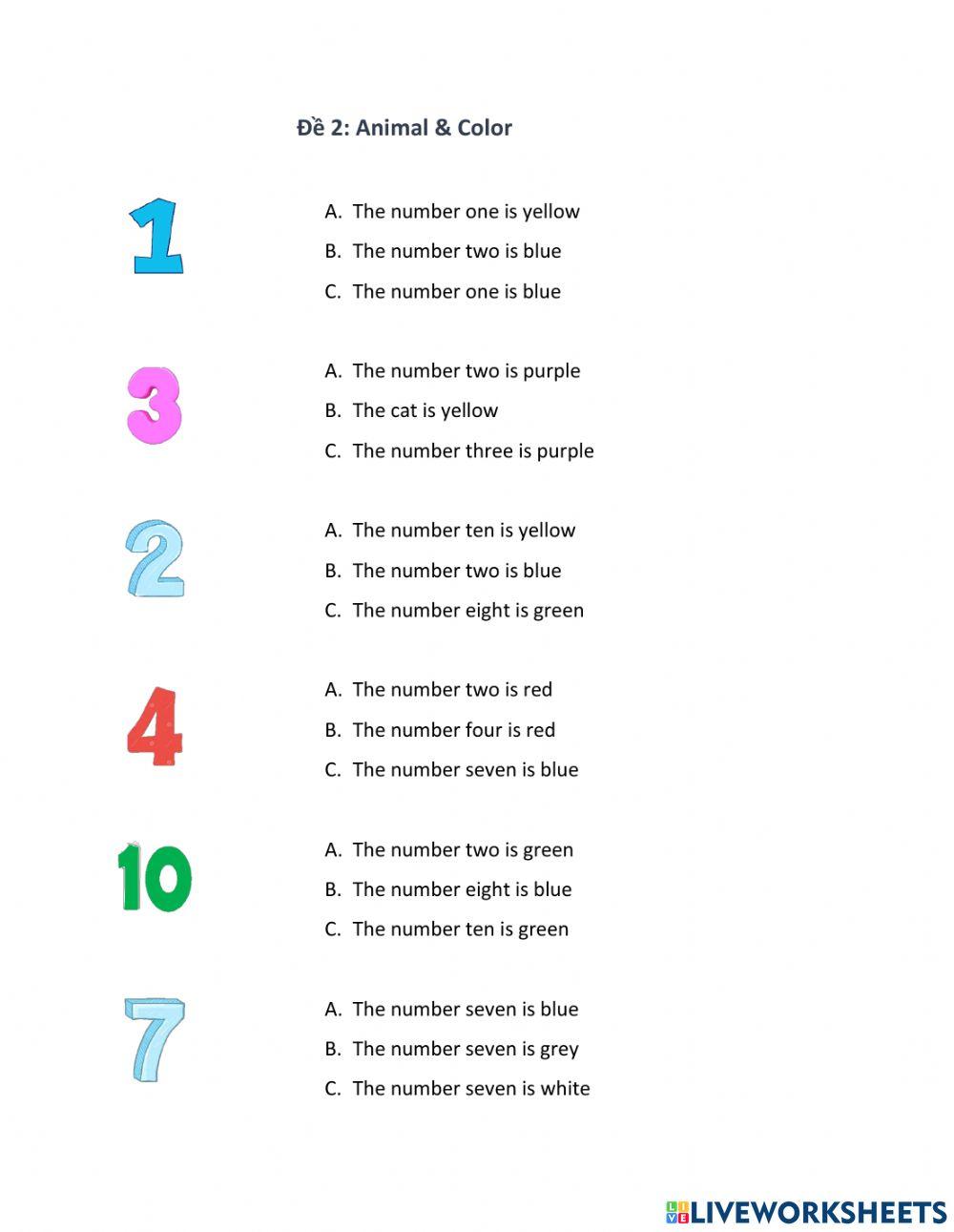 1824543 | Number+animals | 233nguyenhue | LiveWorksheets