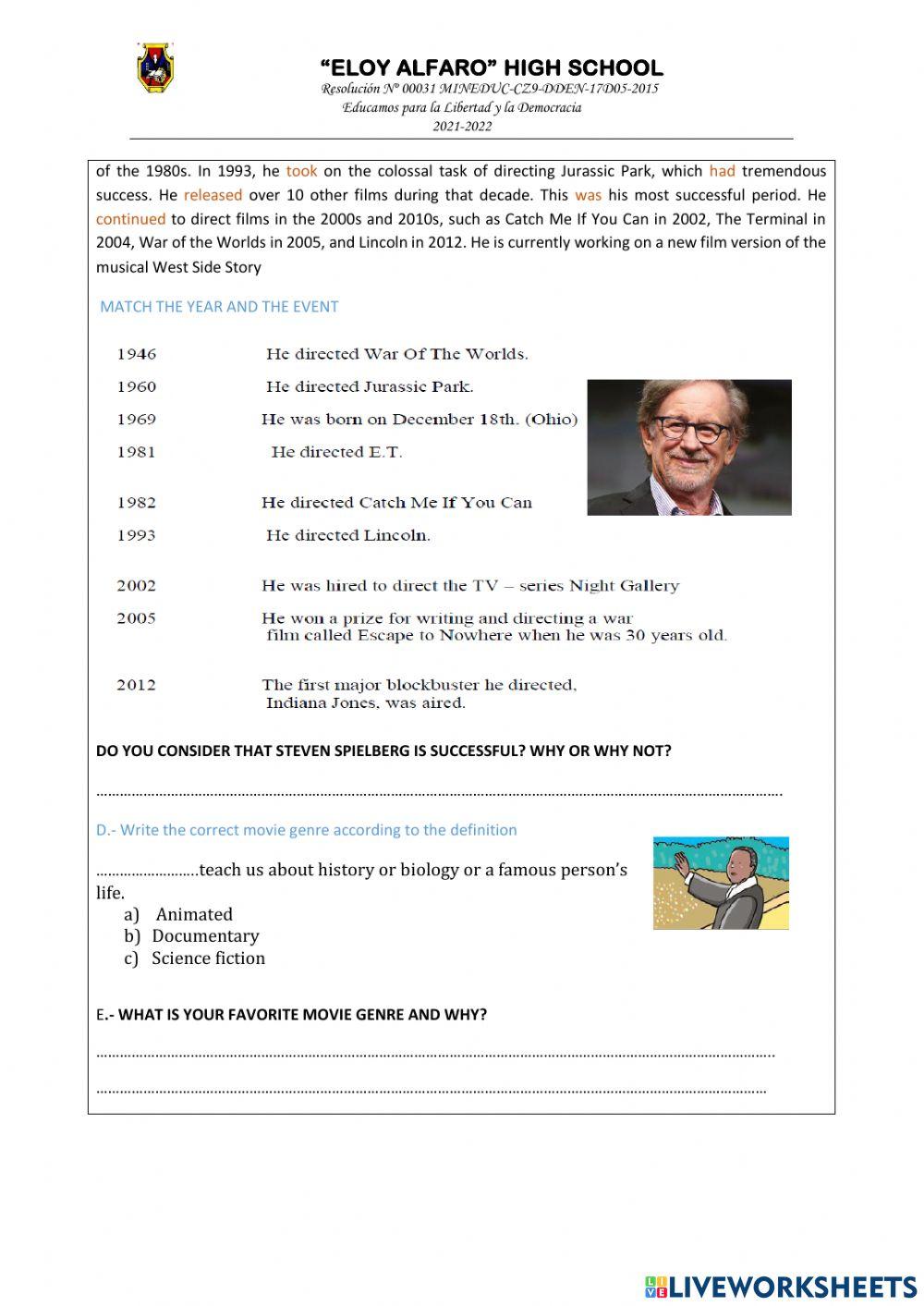 Q1 test worksheet | Live Worksheets