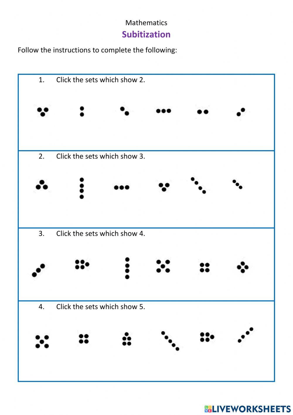 Mathematics - Subitization II 6819566 | clairelight
