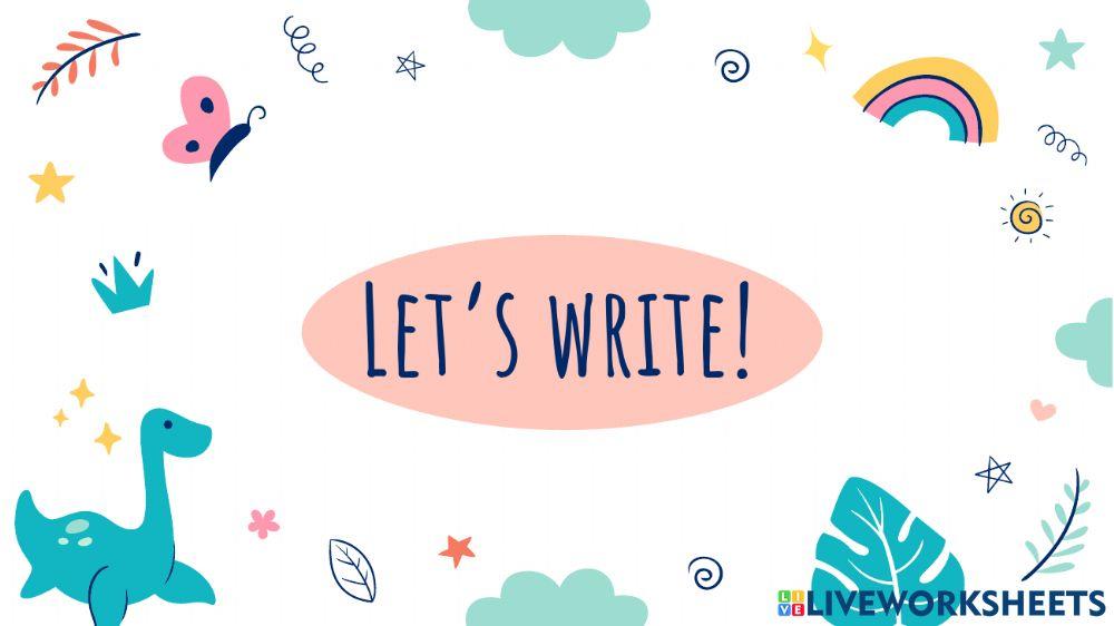 let's write clipart