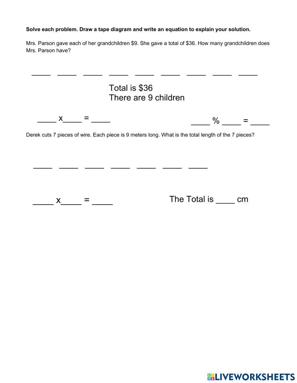 M3 Topic D Quiz worksheet | Live Worksheets