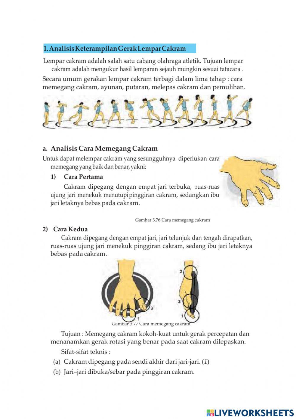 Cakram worksheet | Live Worksheets