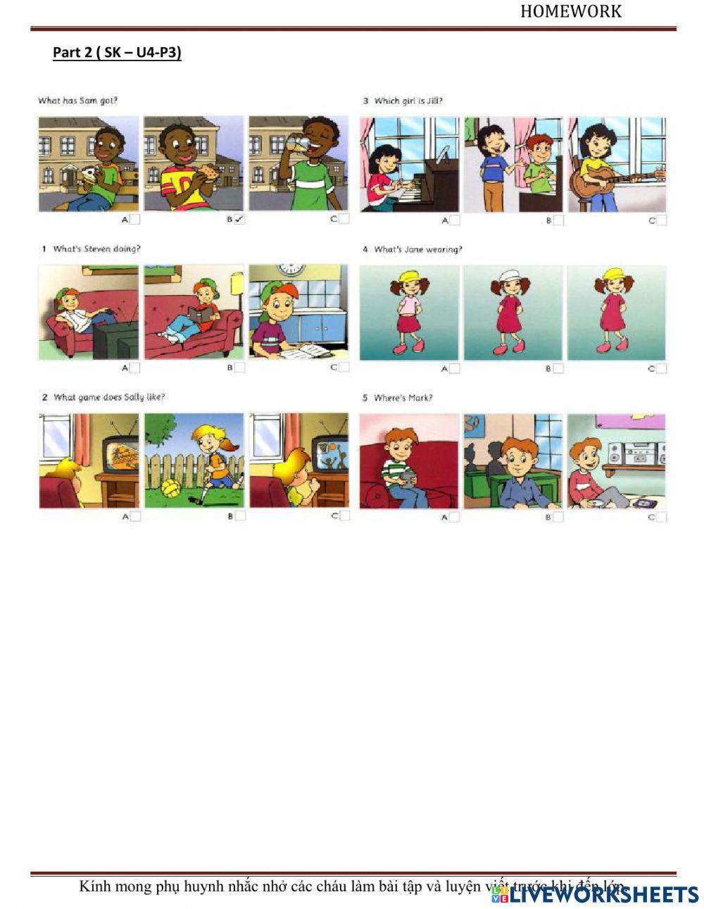 Tet - homework - class 3 worksheet | Live Worksheets