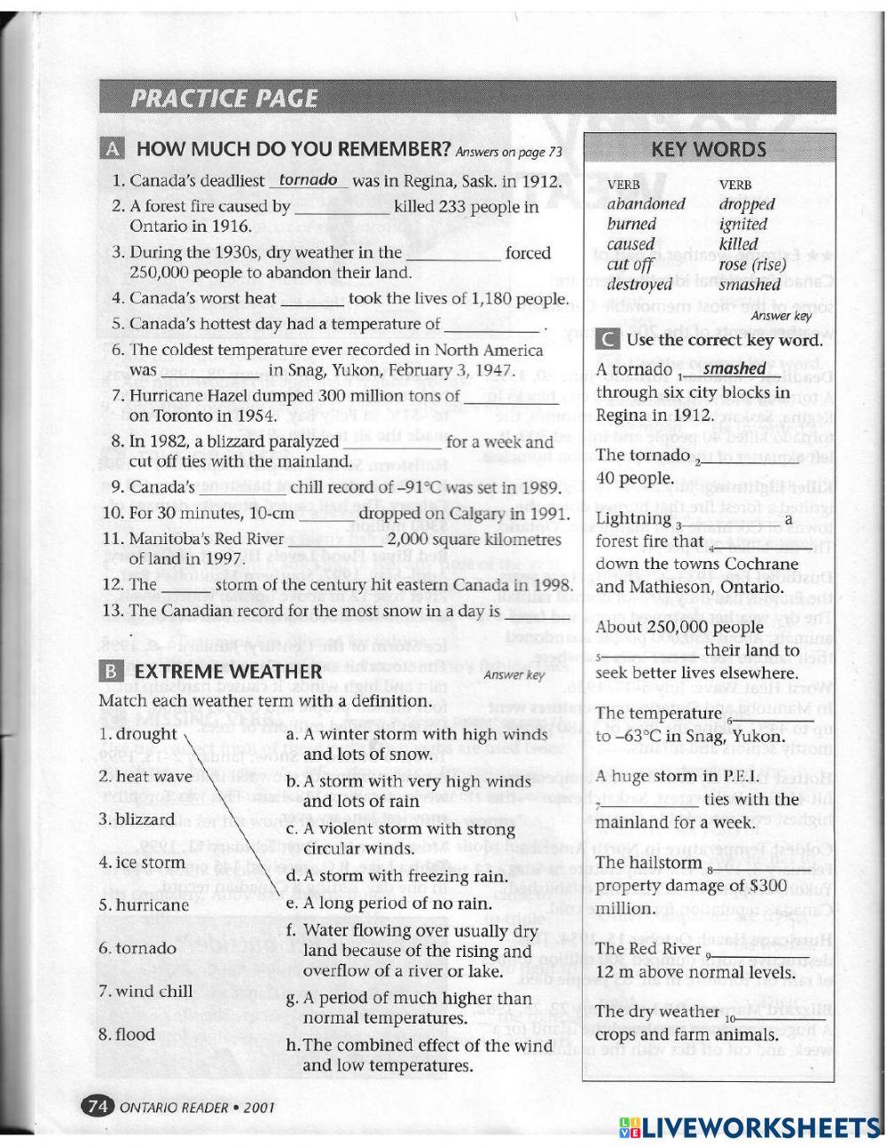 OR 2001 - Storm… | Free Interactive Worksheets | 6820170