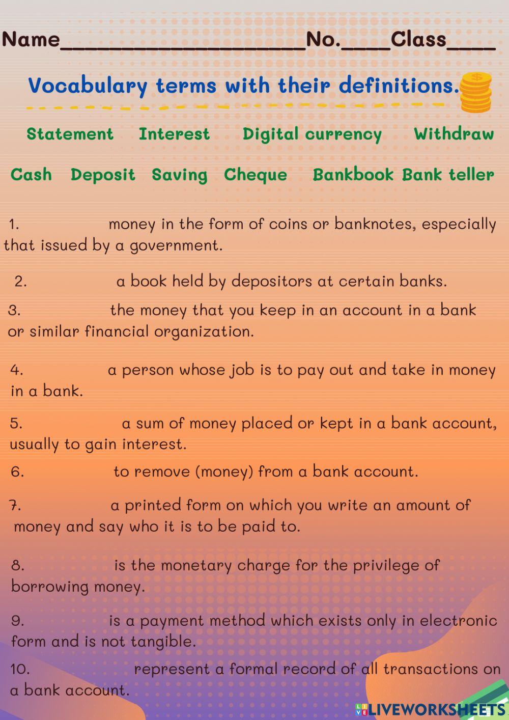 Money online exercise for 5 | Live Worksheets