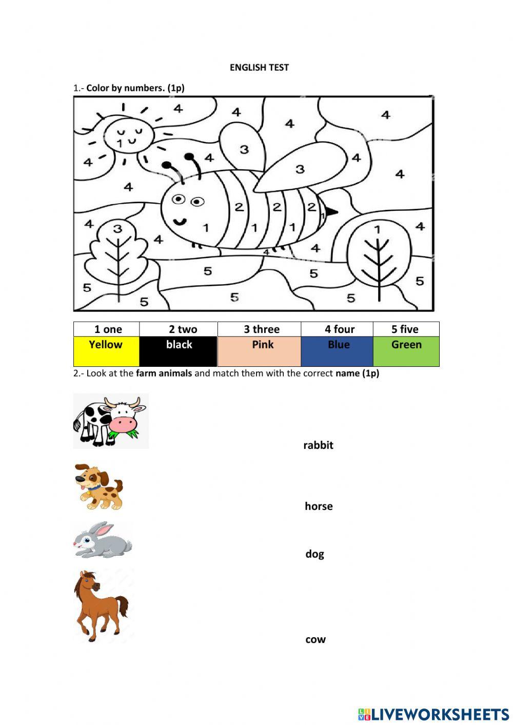 Test 2° worksheet | Live Worksheets