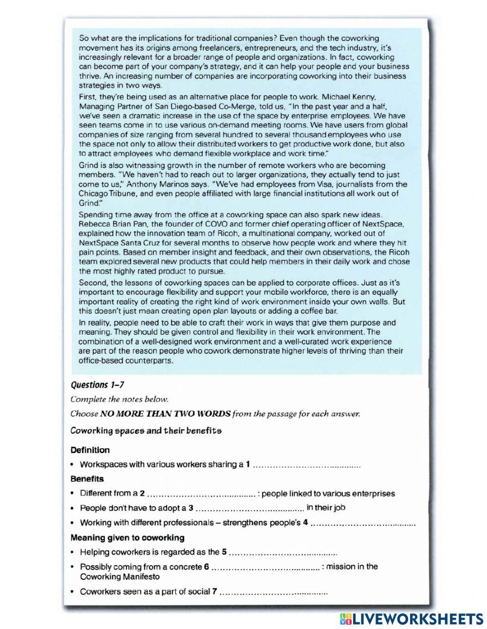 Reading Practice- 26 Jan worksheet | Live Worksheets