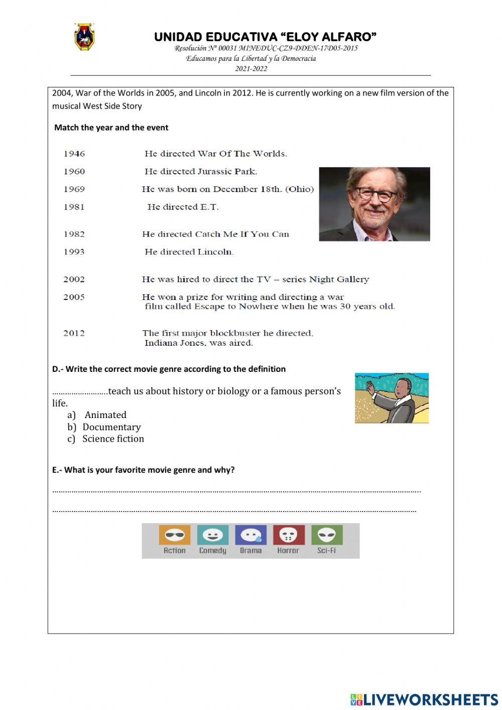 Term exam online worksheet | Live Worksheets