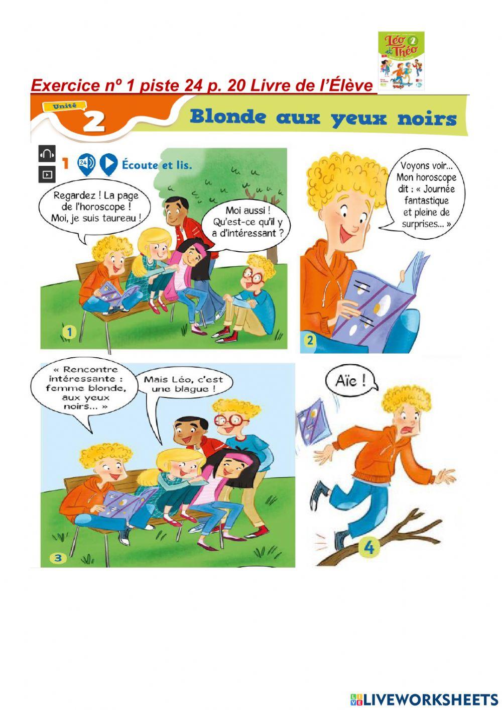 Samedi 29 janvier EB 4 Ils sont comment ? online exercise for | Live ...