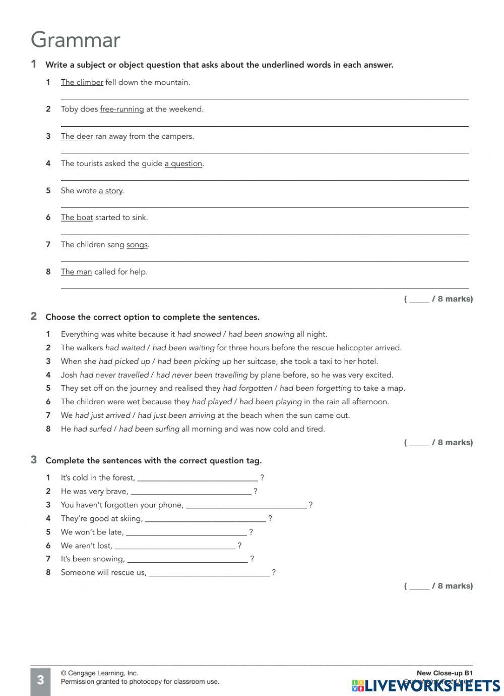 Unit 7 Test online exercise for | Live Worksheets