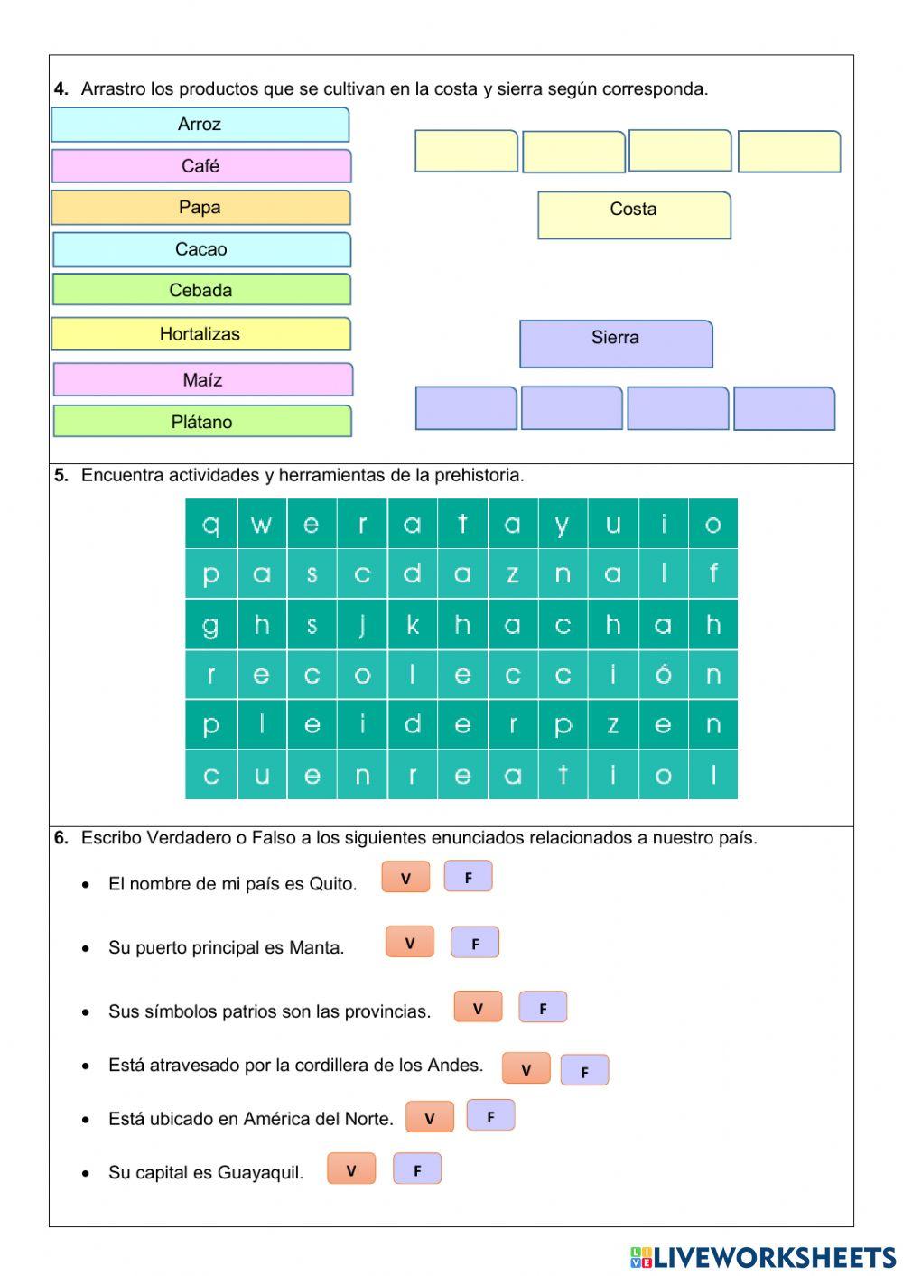Examen EESS Q1 interactive worksheet | Live Worksheets