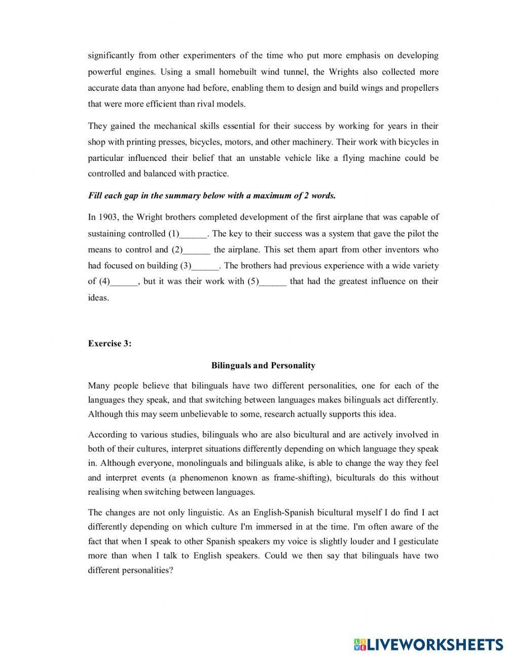 Ielts reading- … | Free Interactive Worksheets | 1829660