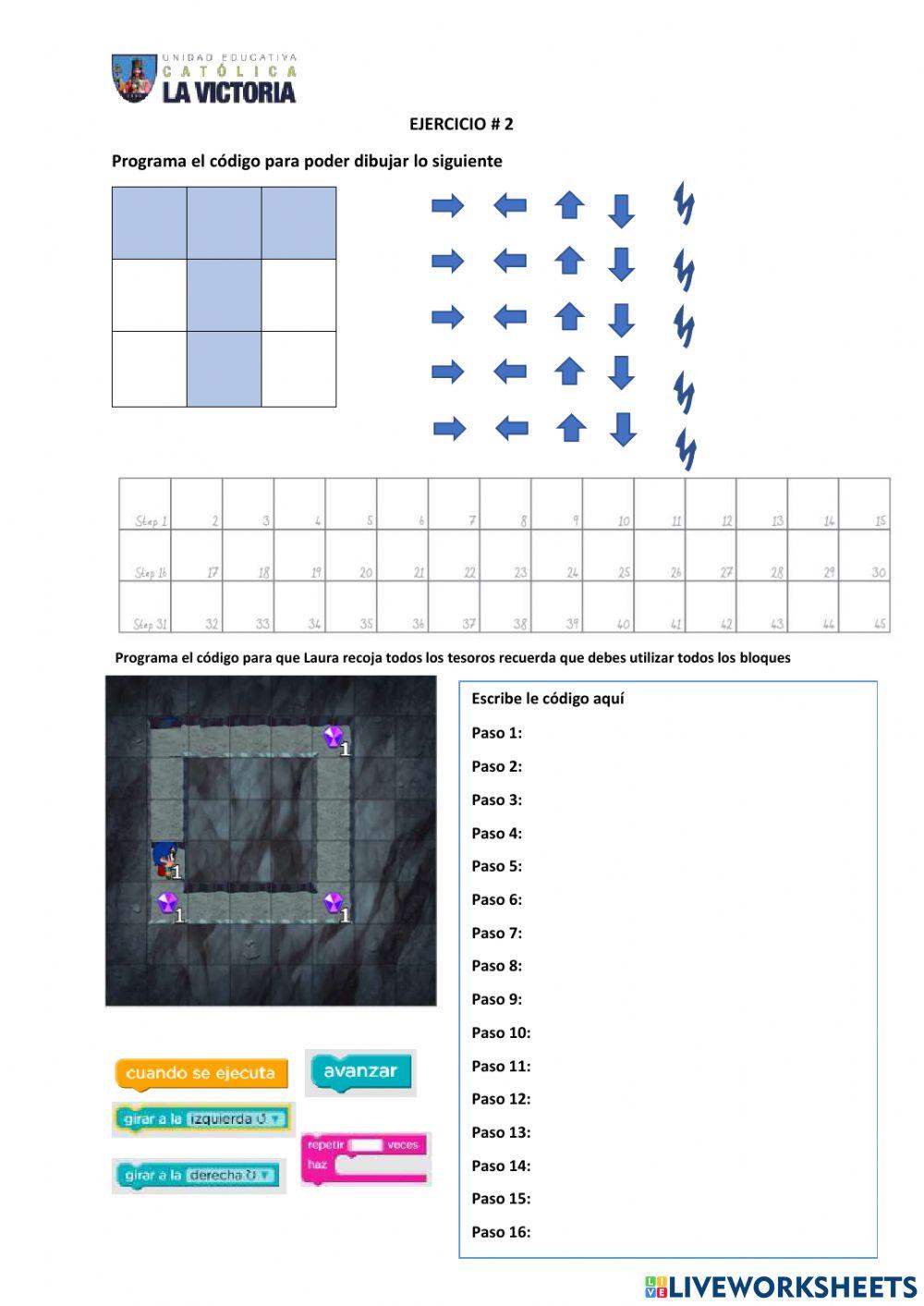 Ejercicio 2 TIC worksheet | Live Worksheets