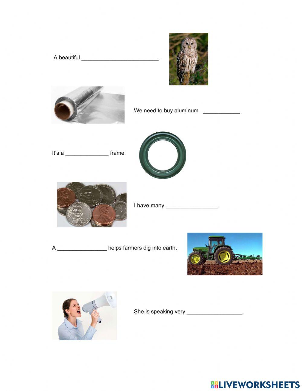 Spelling and vocabulary practice worksheet | Live Worksheets