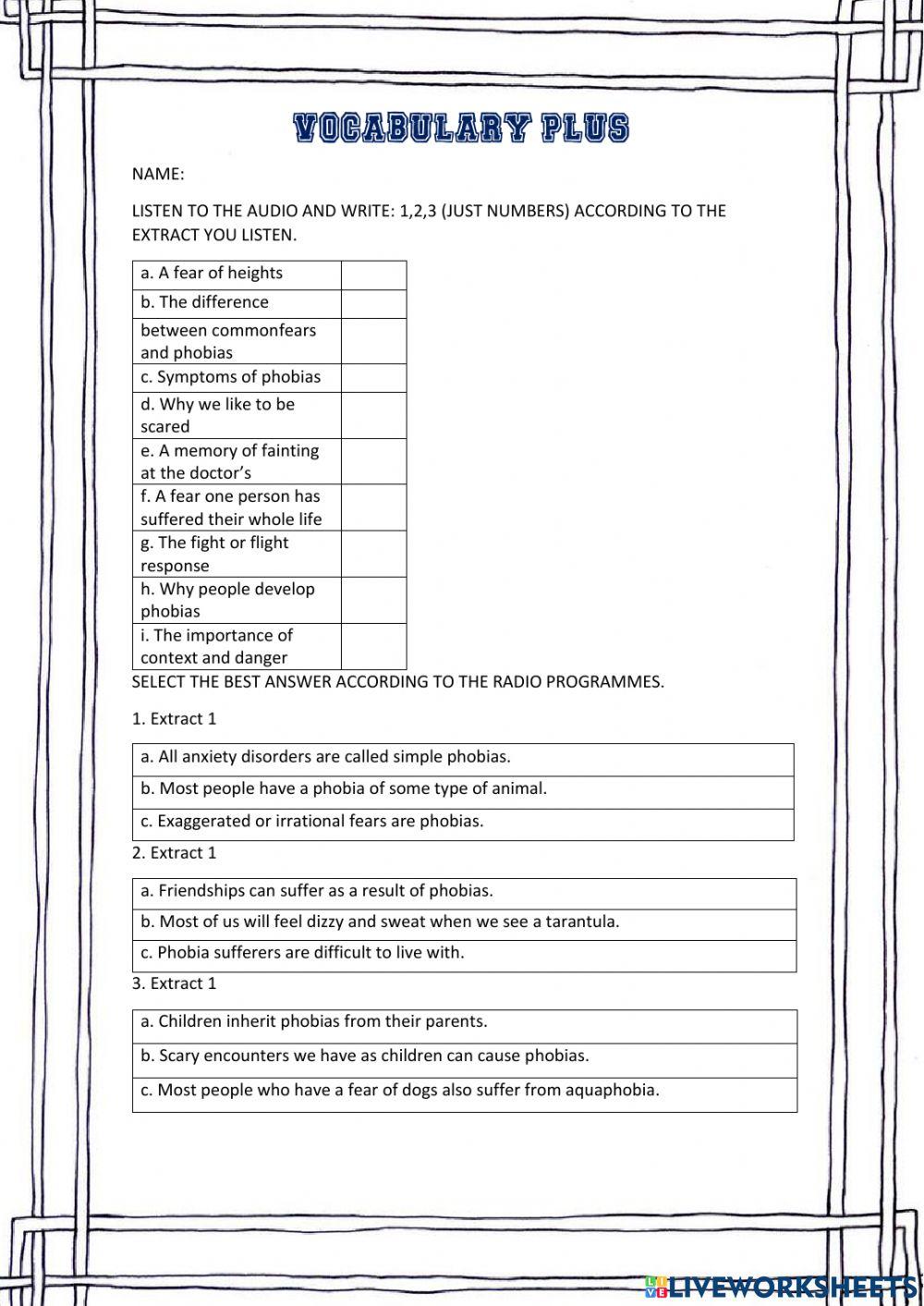 Grammar vocabul… | Free Interactive Worksheets | 1832266