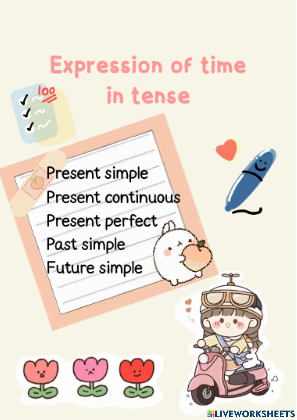 Expression of time in Tense Grade 5 online exercise for | Live Worksheets
