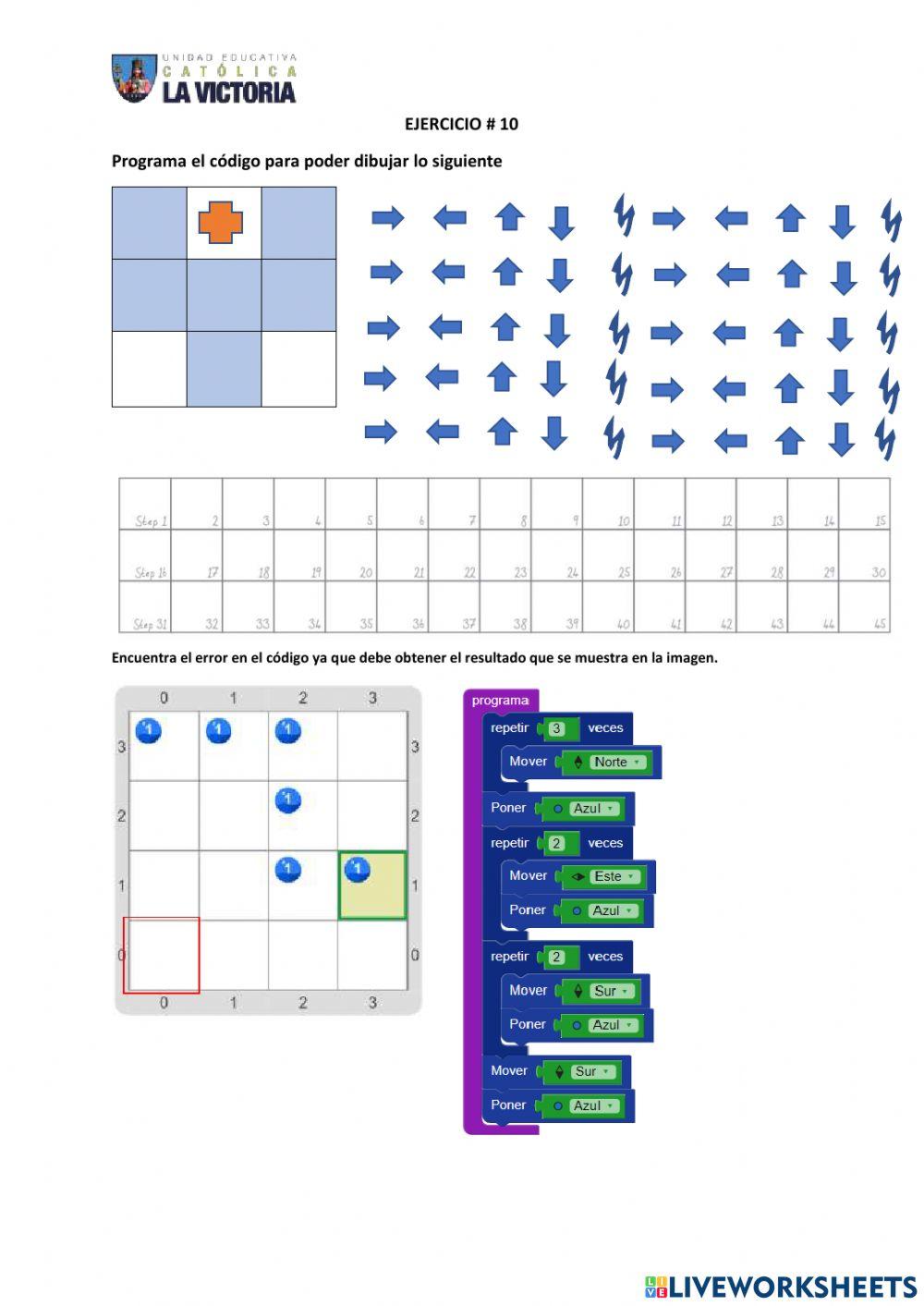 Ejercicio 10 - EVP2 worksheet | Live Worksheets