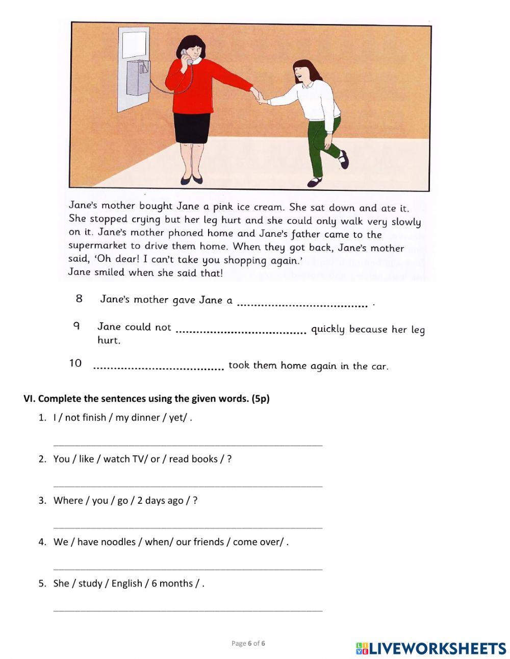 Grb09-s2-end-of-course test worksheet | Live Worksheets