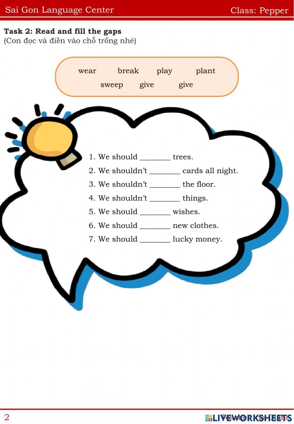 Homework-class Pepper Jan 28th worksheet | Live Worksheets