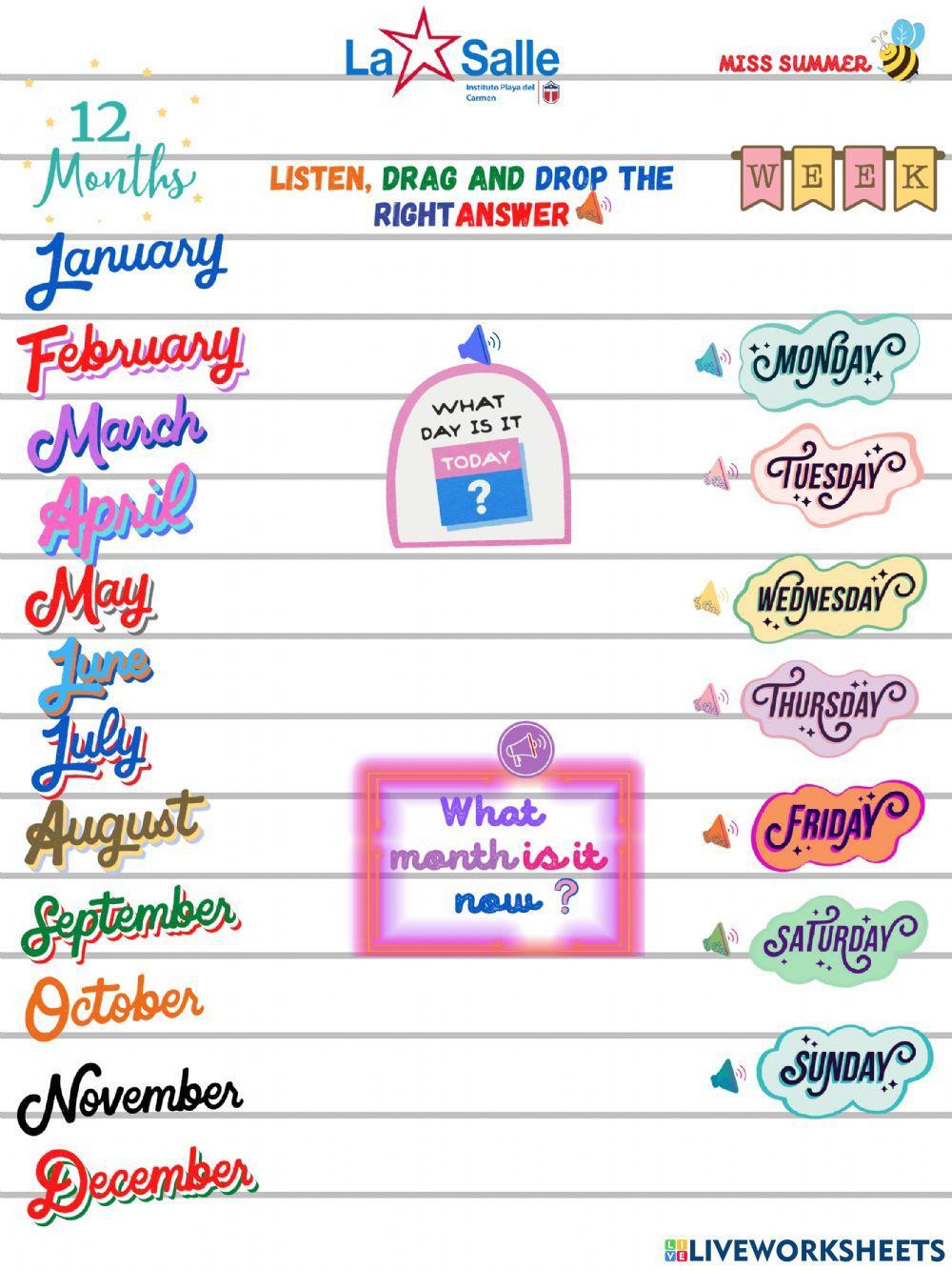 1833693 | My calendar | sug | LiveWorksheets