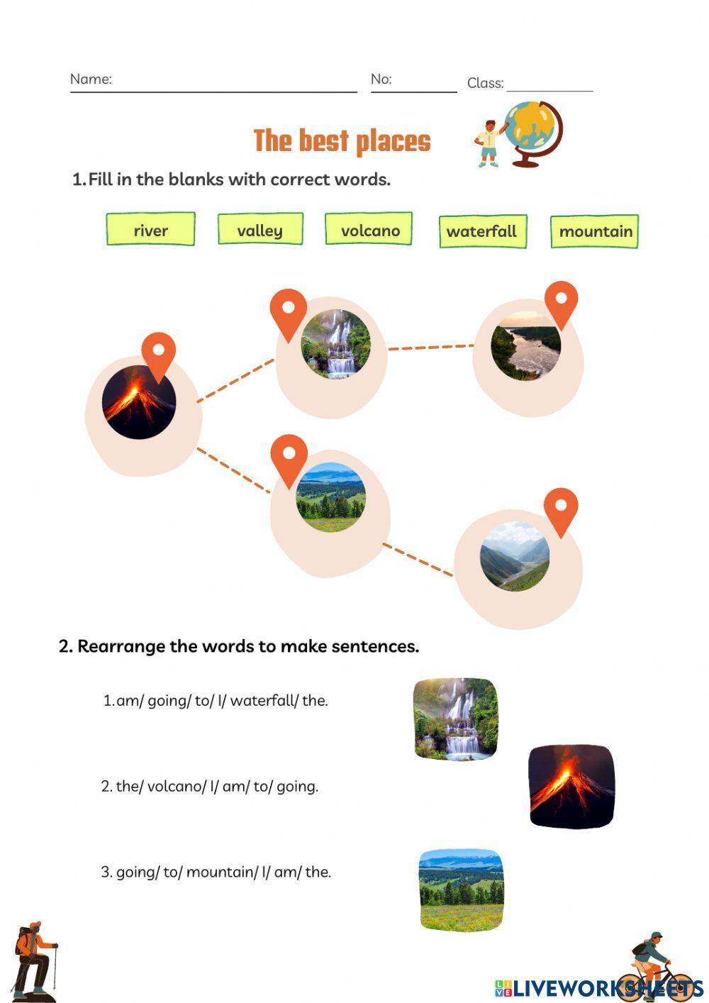 Places online exercise for 7 | Live Worksheets