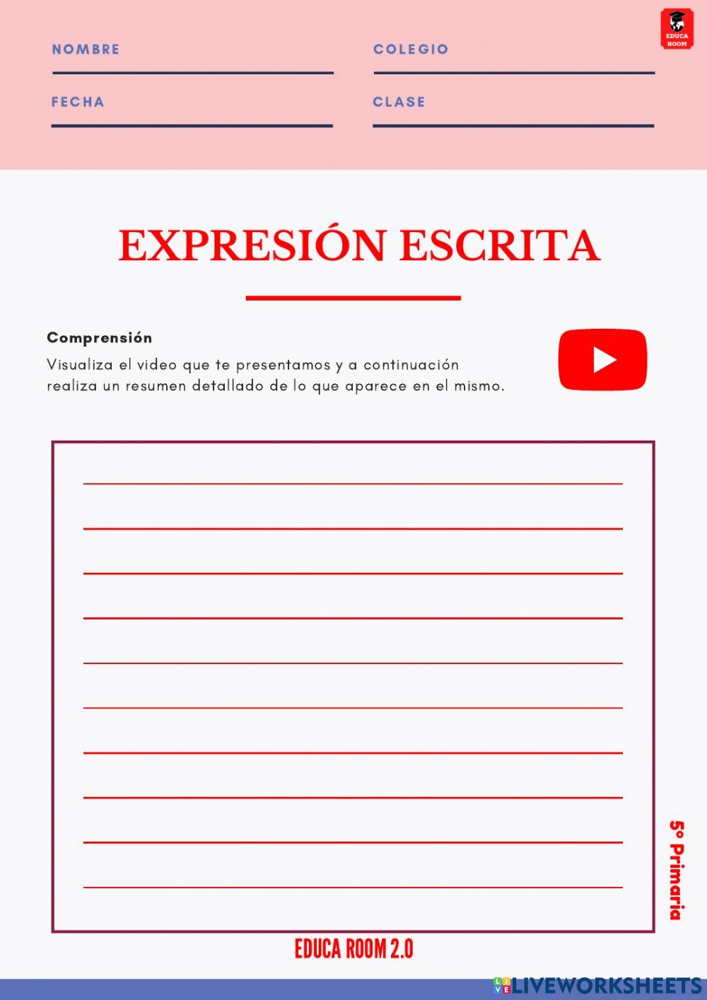 5º ud5 expresió… | Free Interactive Worksheets | 1834295