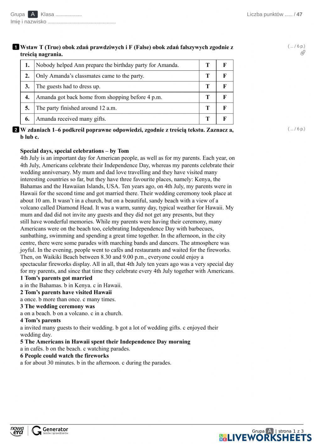 Junior explorer… | Free Interactive Worksheets | 1834835