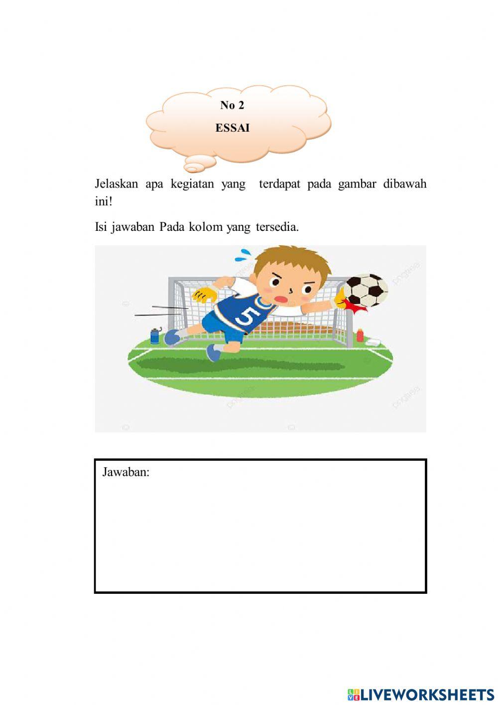 Gerak lokomotor online exercise | Live Worksheets