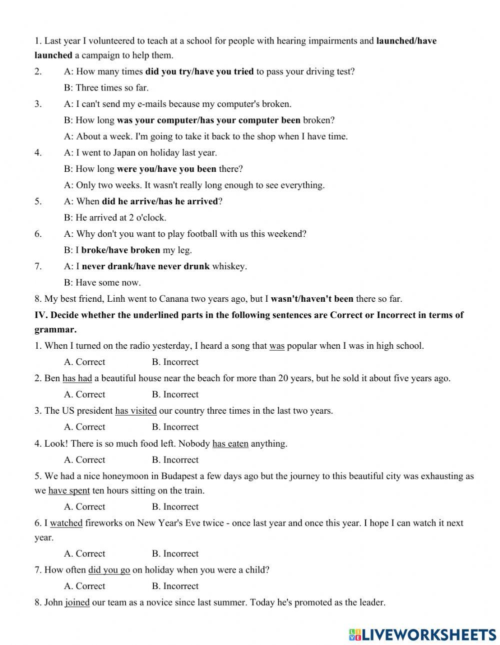 Unit 4. CARING FOR THOSE IN NEED PART 2: VOCABULARY AND GRAMMAR ...