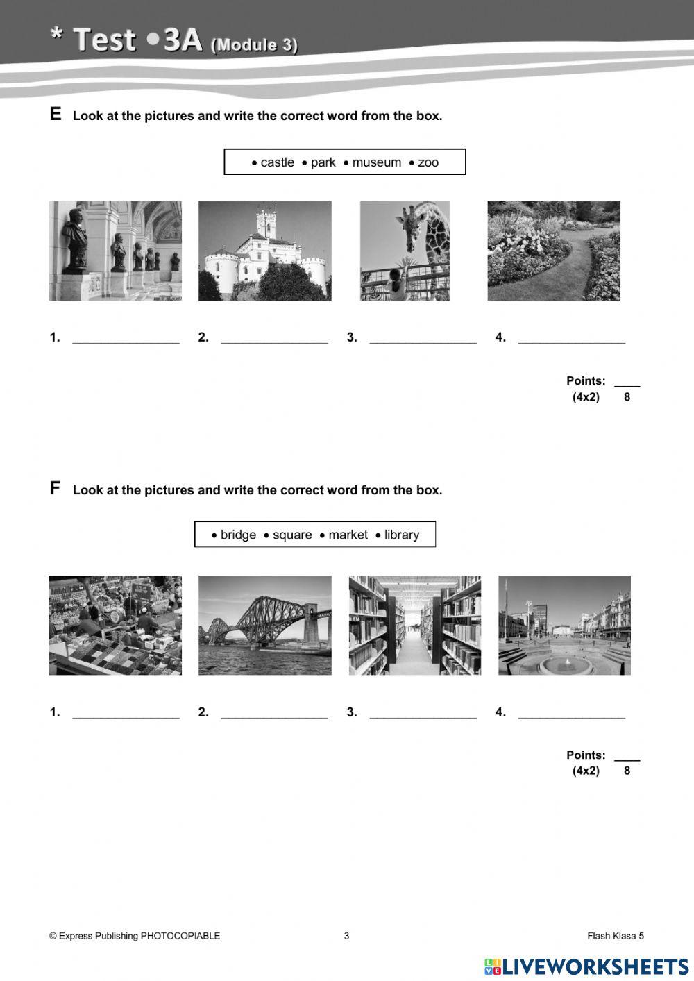 FLASH klasa 5 U… | Free Interactive Worksheets | 2704524