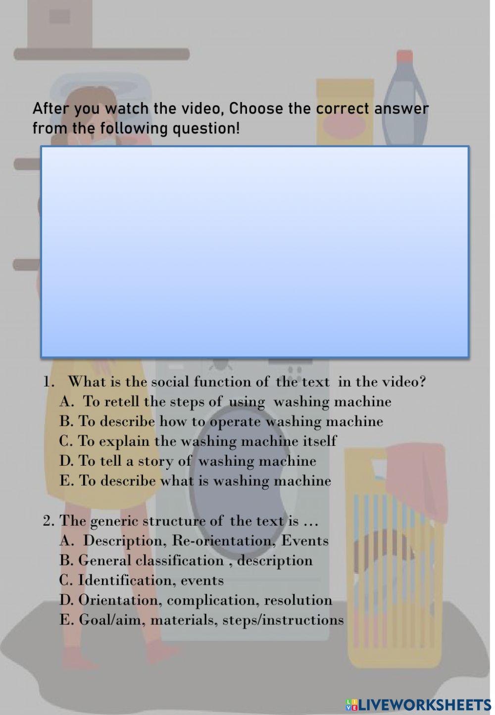 Procedute Text Quiz (2) worksheet | Live Worksheets