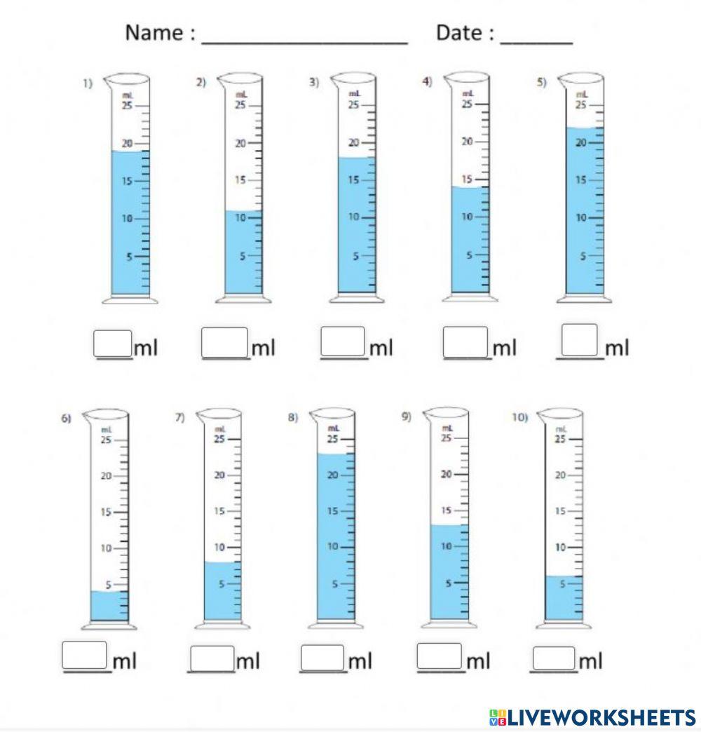 Reading Measuring Cylinders 5289376 | kashagr