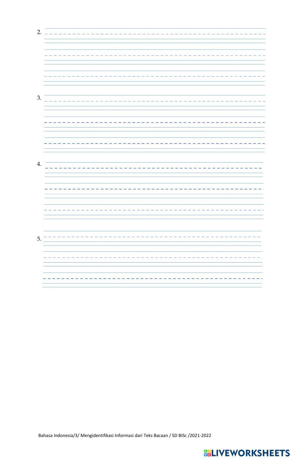 Terjadinya hujan | Free Interactive Worksheets | 1837245