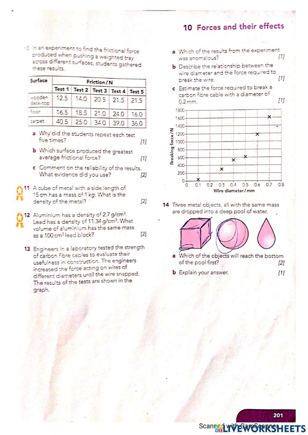 Work sheet on End of chapter questions online exercise for | Live ...