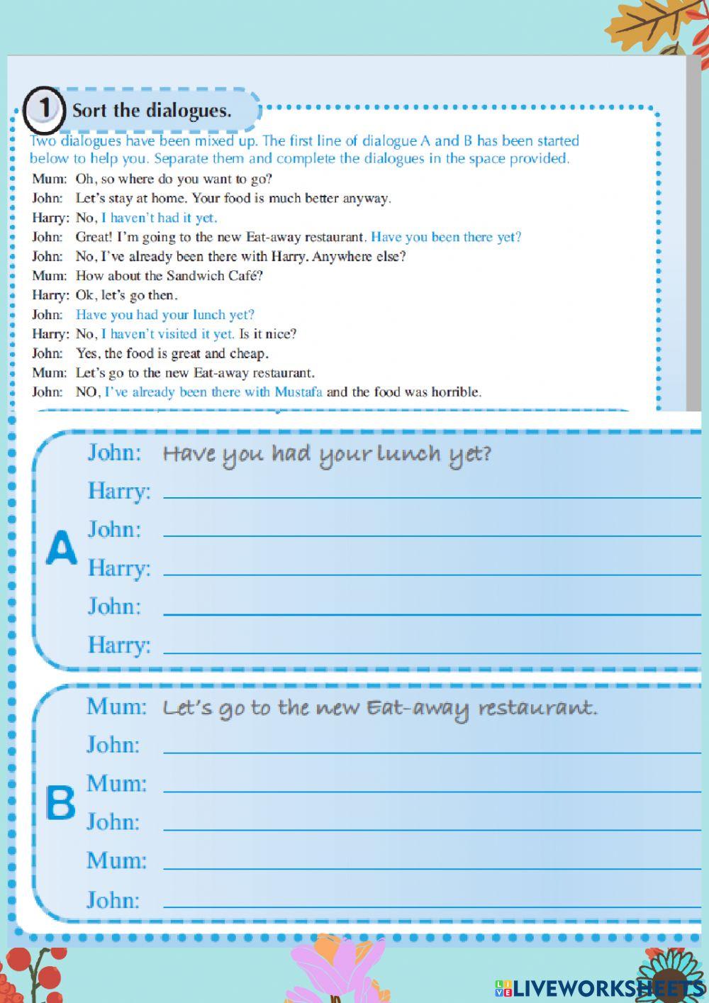 Unit 2 Lesson 1 G 8 S 2 ( Skills Book Page 12-13 ) worksheet | Live ...