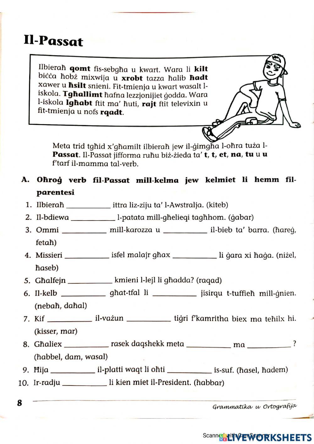 Il-passat online exercise for | Live Worksheets